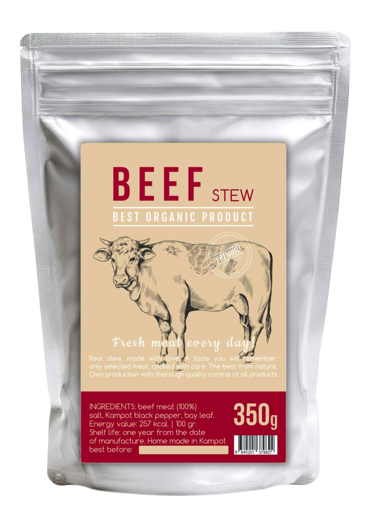 Retort Pouch Beef Stew - Ready-to-Eat Delicacy for On-the-Go Meals ...
